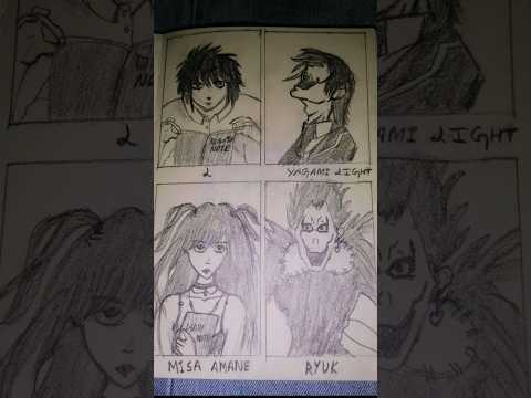 Full Page Manga art of DEATH NOTE