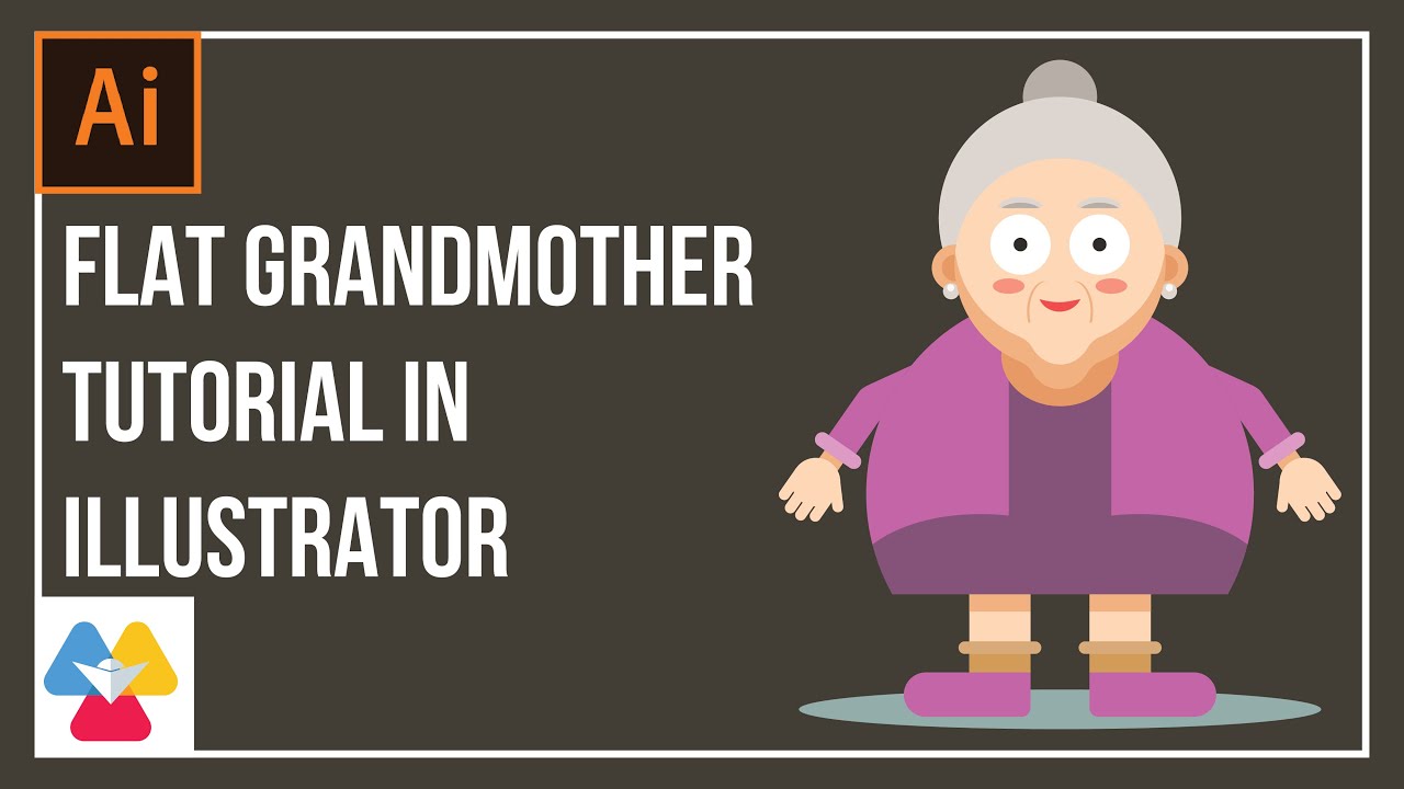 Flat Grandmother tutorial in Illustrator