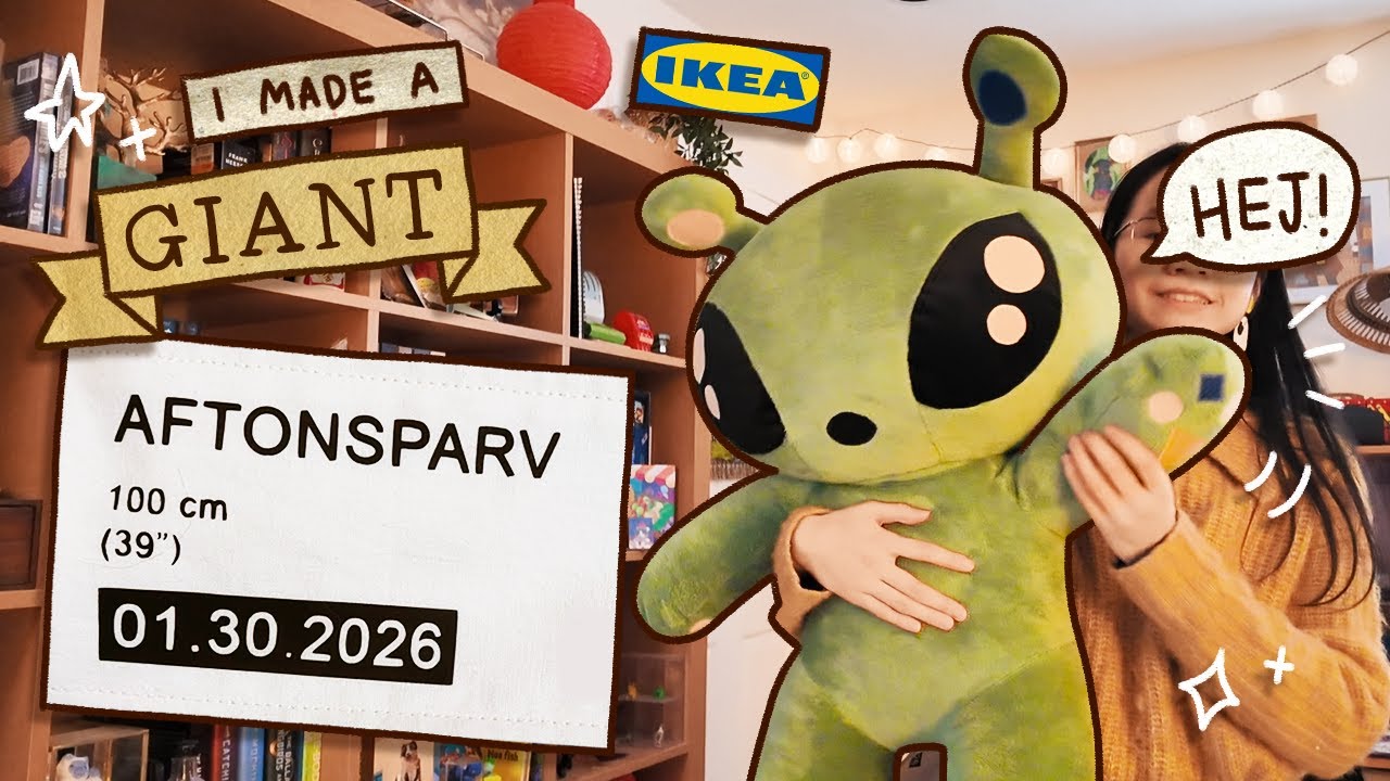i made a GIANT IKEA ALIEN🧵👽✨
