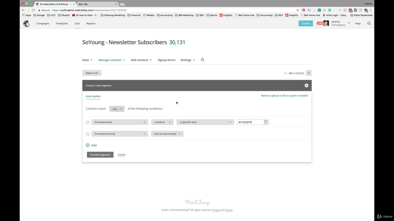 How to Use Advanced Segmentation to Target Specific Members of your List   MailChimp