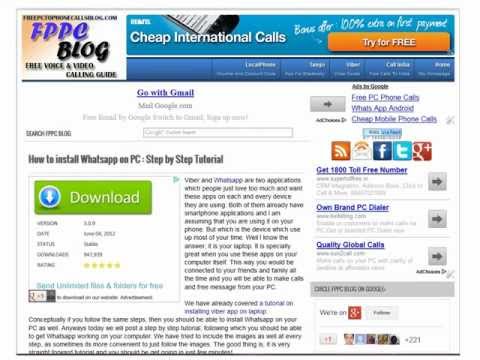How to Download and Install Whatsapp Messenger on PC
