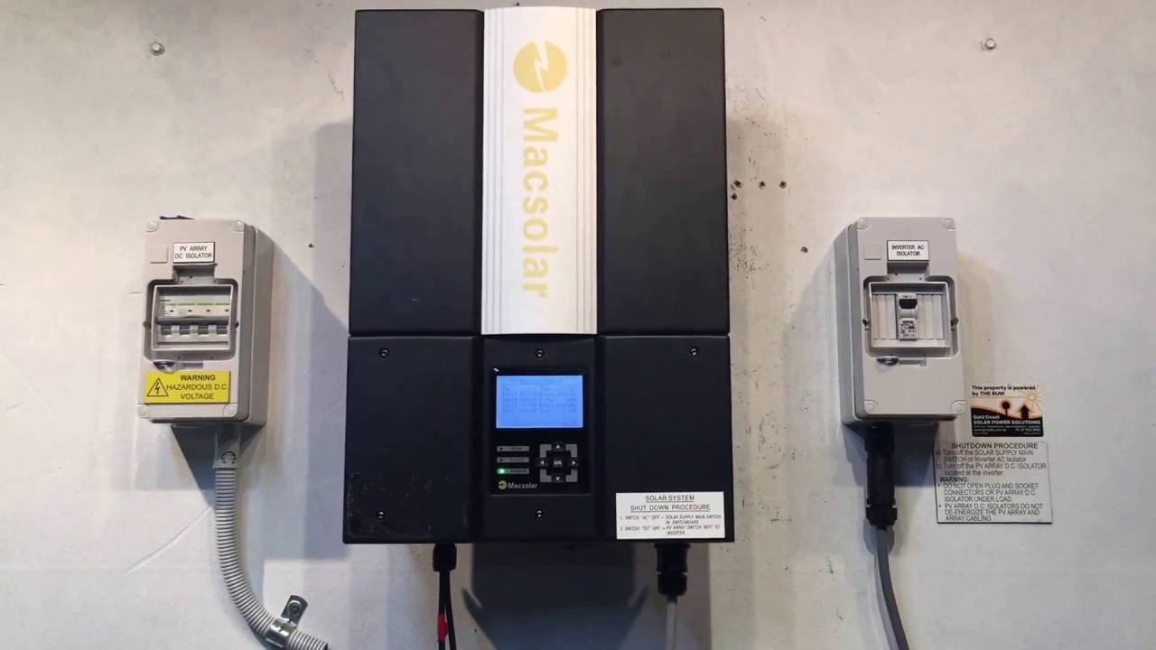 MacSolar Solar Inverter Fault Light On, Error Record Code 19