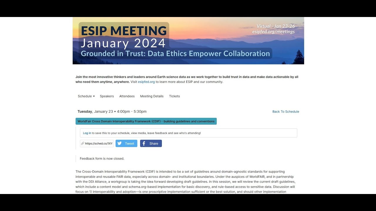 WorldFair Cross Domain Interoperability Framework (CDIF) – building guidelines and conventions