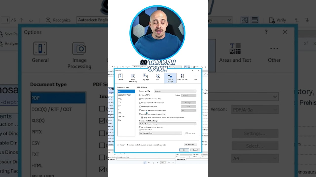 How to set PDF Export Settings | ABBYY FineReader #pdftips #pdfeditor