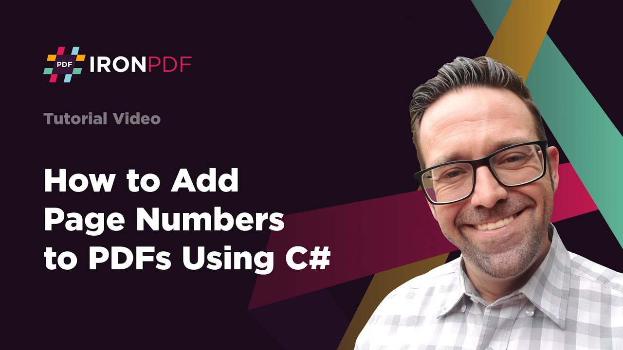 How to Add Page Numbers to PDFs Using C# | IronPDF