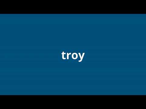 what is the meaning of troy