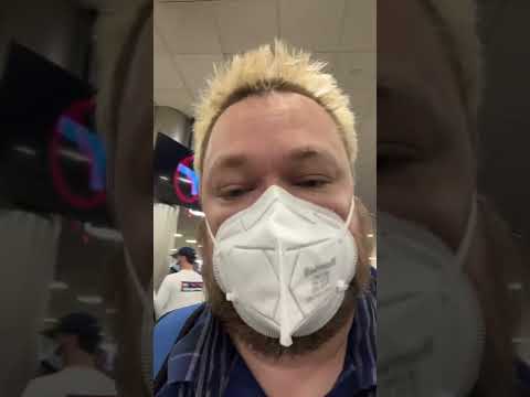 Tech MD going through the airport in Atlanta Georgia