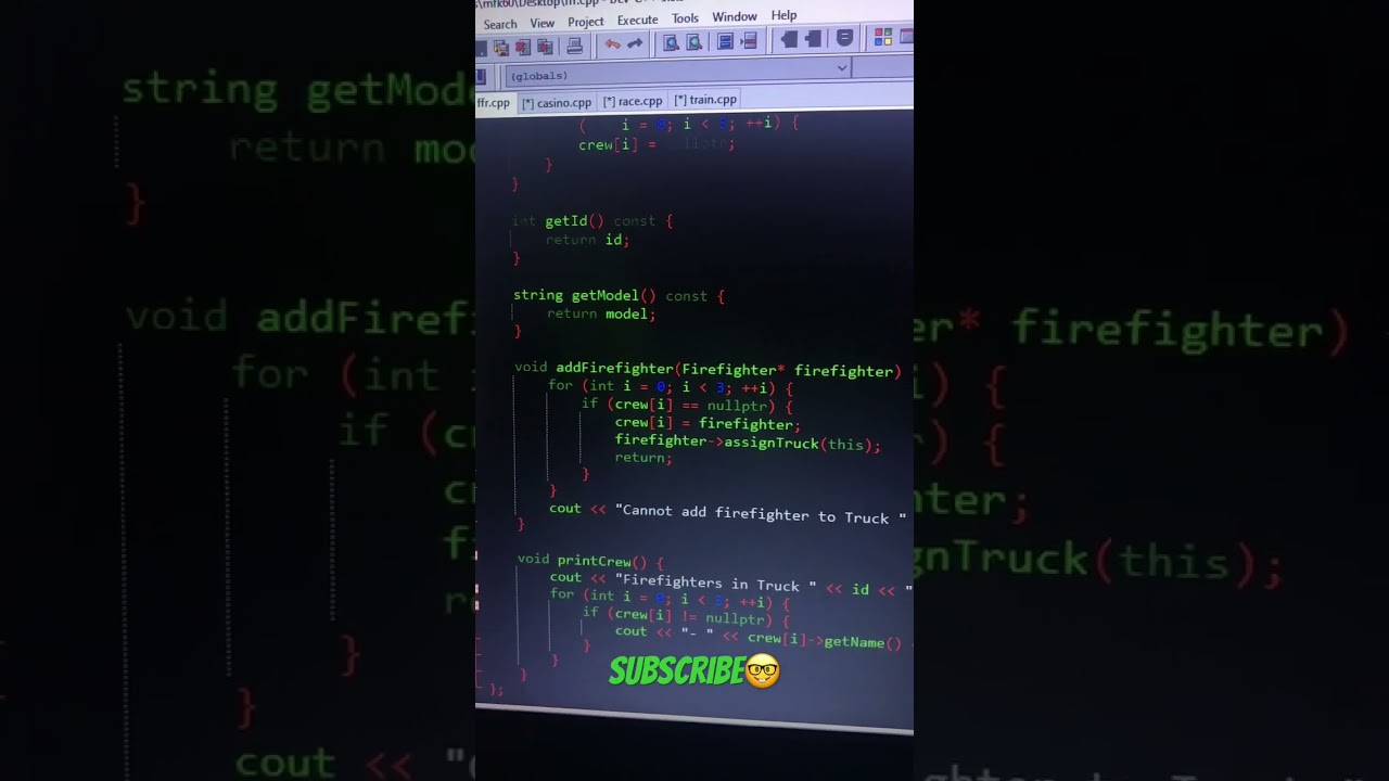 fire fighter in c++ IDE dev c++#cppprogramming #codingtime #codinglife