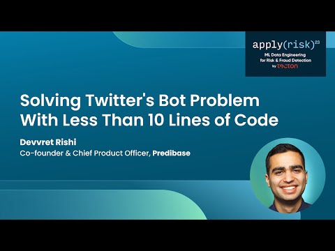 apply(risk) 2023 | Solving Twitter's Bot Problem With Less Than 10 Lines of Code