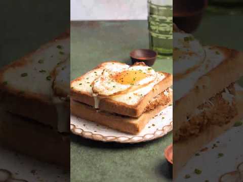 Ham katsu croque madame #breakfastsandwich