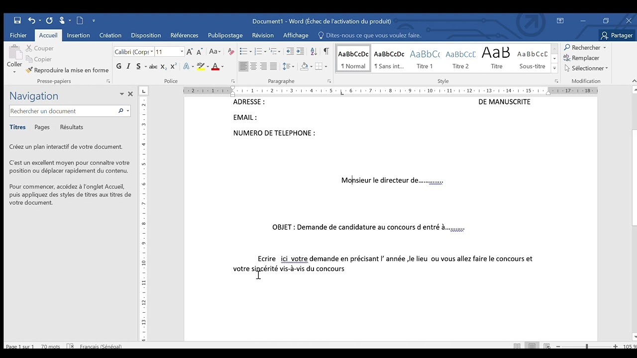 comment faire une demande de manuscrit