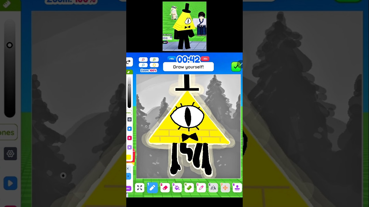 bill cipher - gravity falls #roblox #art #billcipher