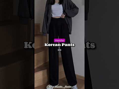 ✨🦋 Aesthetic Korean pants from meesho 🦋✨#asthetic #pants #meesho #fashion #outfit /follow for more