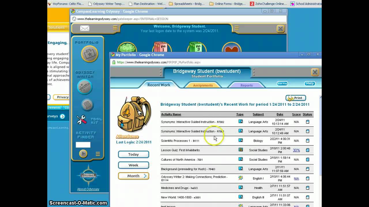 How to rewatch a COmpass Learning Lesson