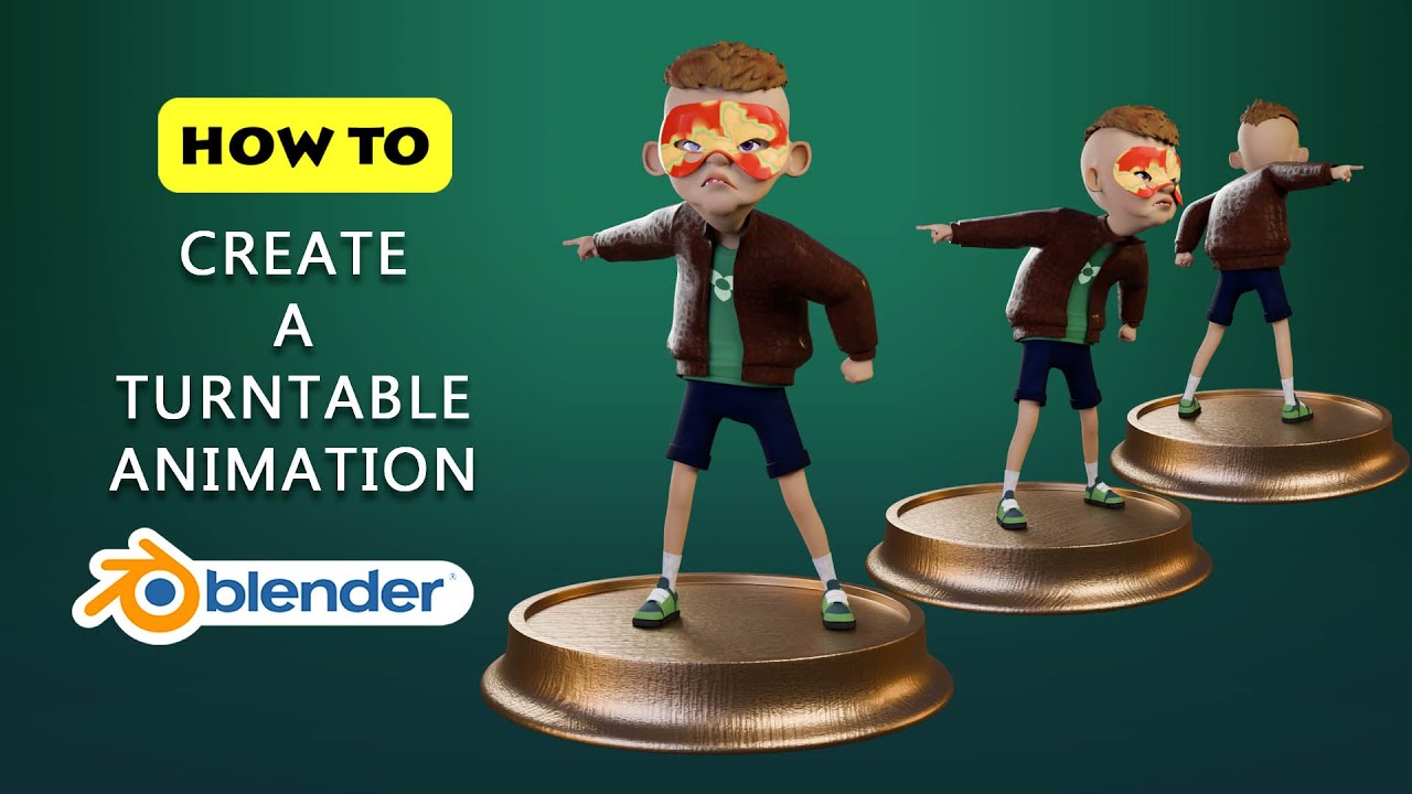 How To Create Turntable Animation In Blender