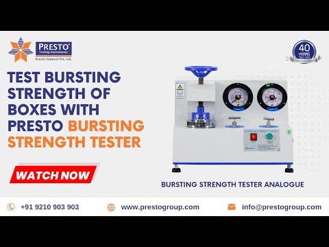 Bursting Strength Tester Unit
