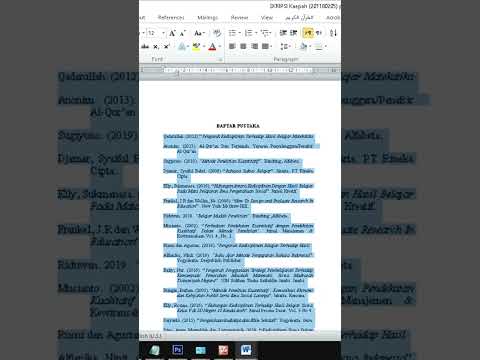 cara mengurutkan daftar pustaka secara otomatis #shorts