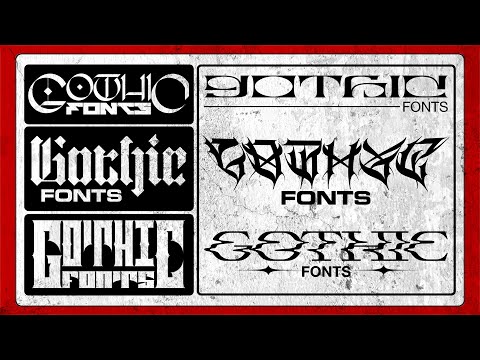 Best Gothic Fonts for Streetwear & Metal Logos & Type