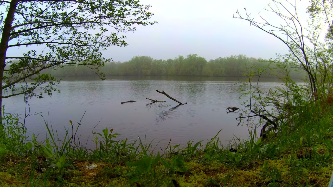 2 Hours of River Peace:  Wisconsin River at Galecke County Park. Plover, WI.