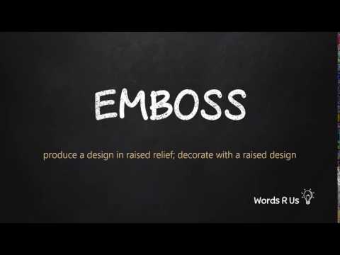 How to Pronounce EMBOSS in American English