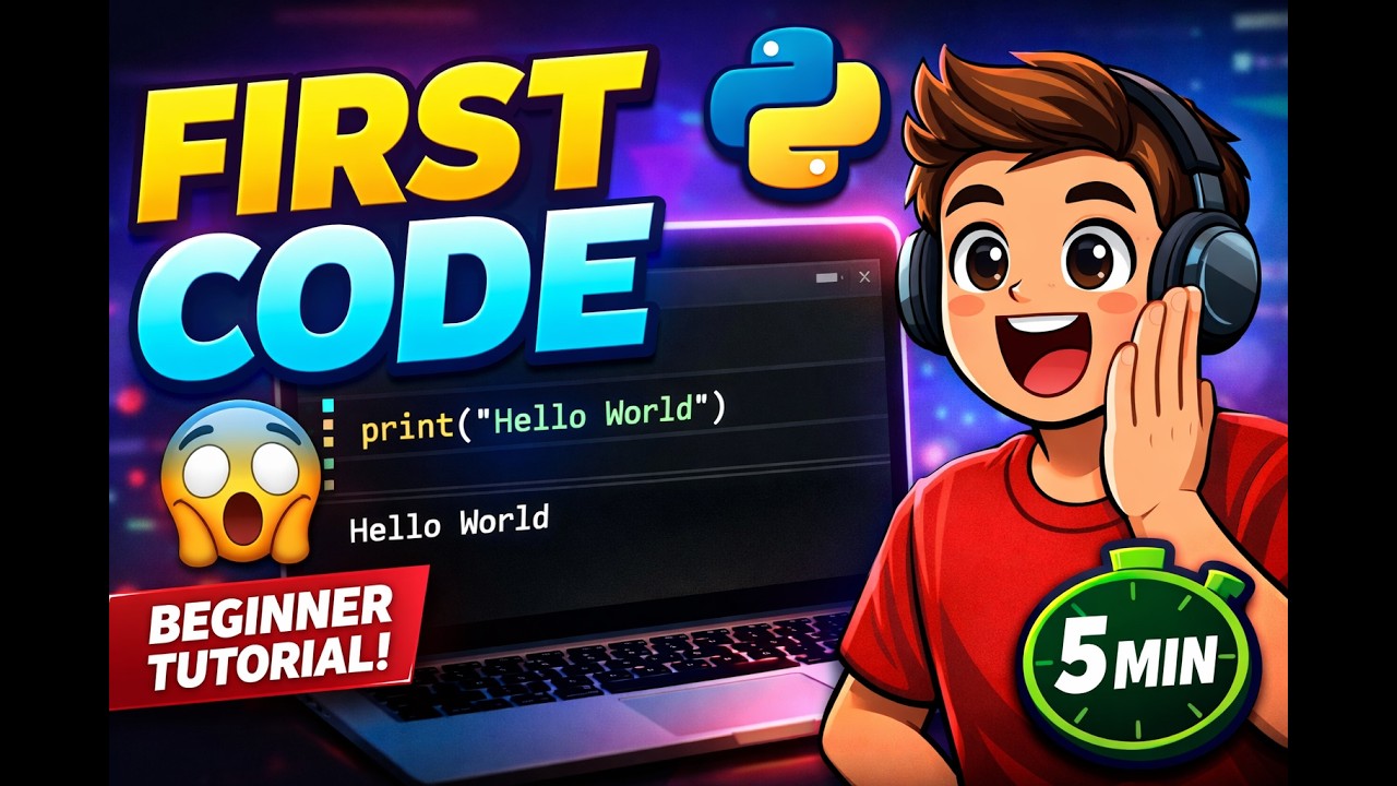 Your First Python Program in 5 Minutes | No Experience Needed