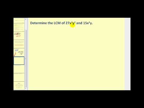 The Least Common Multiple (old)