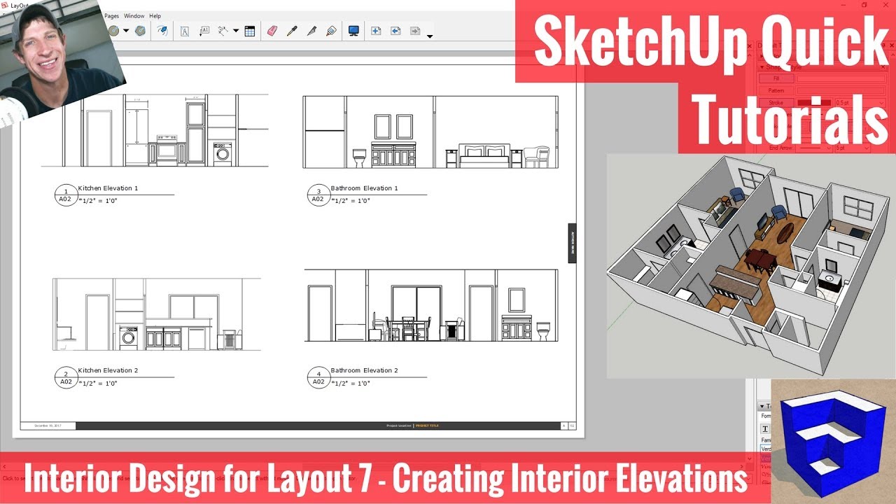 Interior Elevations in Layout from Your SketchUp Model - Interior Design Modeling for Layout #7