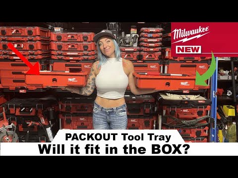 The Milwaukee Tool PACKOUT Tool Tray here ! Lets see how much we can stuff in it , Needs some MODS