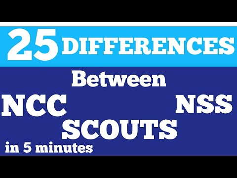 What is the difference between NCC NSS Scout Guide||what is NCC Scout Guide NSS