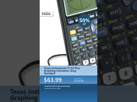 Texas Instruments TI-83 Plus Graphing Calculator, Gray, Standard