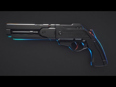 SCIFI Pistol в 3D от re1monsen