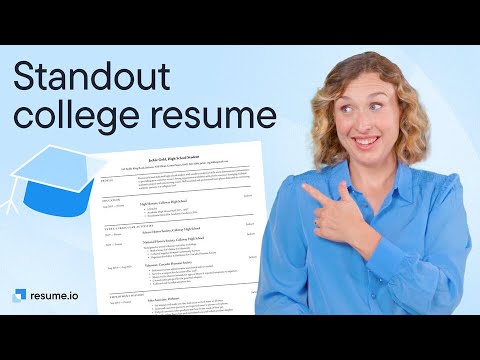 How to ace your college admissions resume (with examples & template)