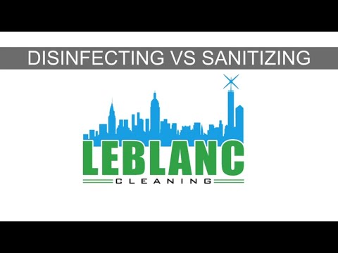 Sanitize vs Disinfect what is the difference?