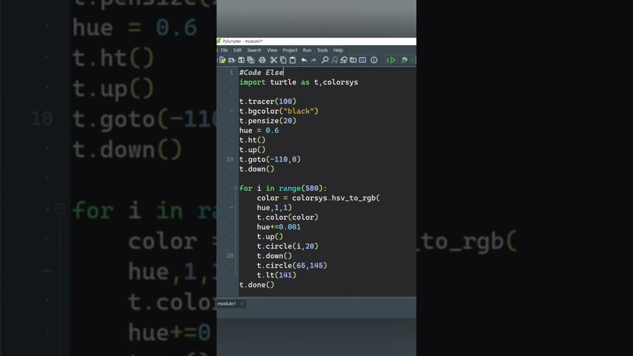 💮Flower using python turtle #shorts