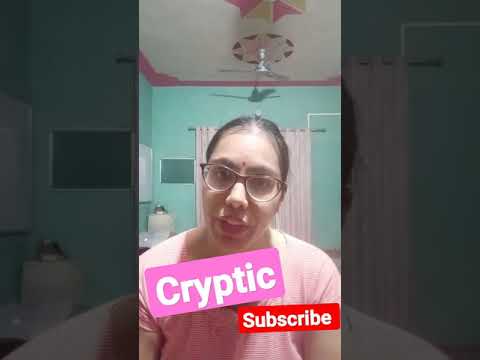 New word daily ## Cryptic means difficult to understand 😇