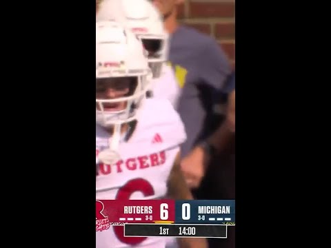 Christian Dremel Is Off The Races for the 69-YD TD vs. Michigan | Rutgers Football