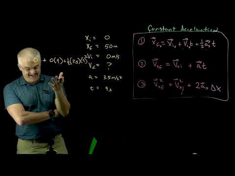 Constant Acceleration Problems Explained