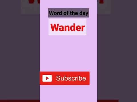 Wander MEANING, Wander WORD OF THE DAY, Sentence with use of Wander #shorts