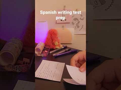 spanish writing test prep