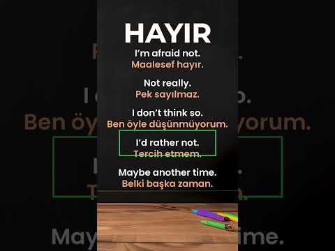 ‘No’ Demeden HAYIR Demenin 5 Yolu | @ingilizcehazinesi