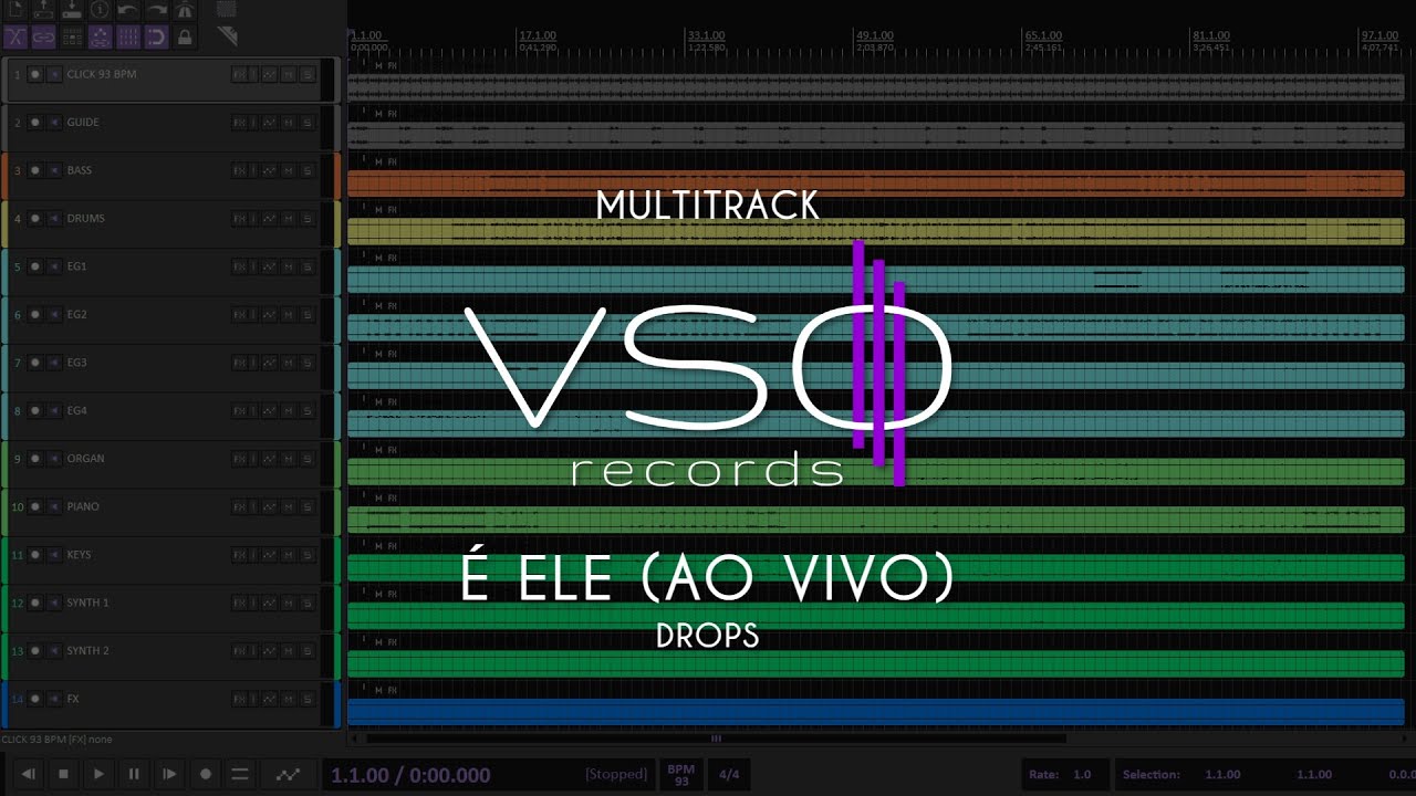 MULTITRACK - É Ele (ao vivo) - DROPS
