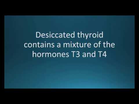 How to pronounce desiccated thyroid (Armour Thyroid) (Memorizing Pharmacology Video Flashcard)