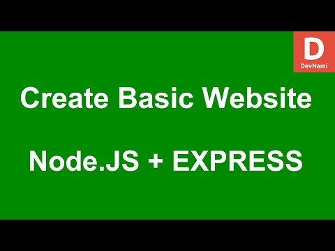 Learn Express js How to Create Basic Website in Node js - Mind Luster