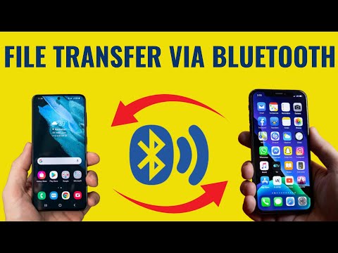 How to transfer photos, videos & all types of files from a phone to another via Bluetooth
