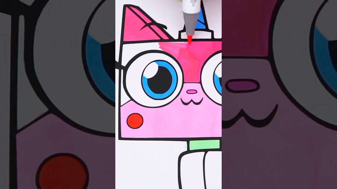 Coloring Unikitty 🐱 #coloring #drawing #art #unikitty #lego