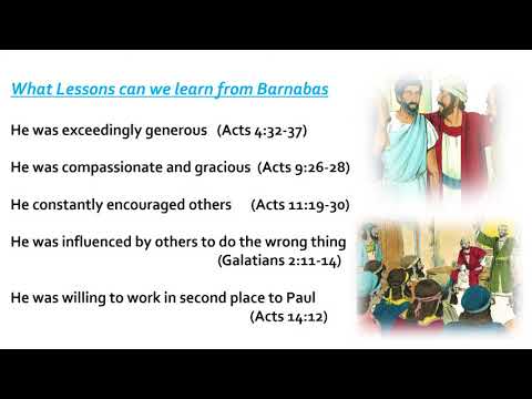 Encouragement - Who is Barnabas?
