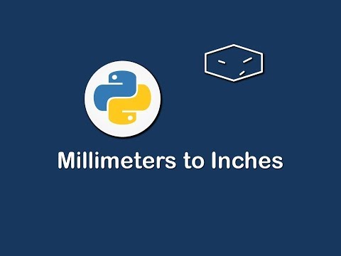 millimeters to inches in python 😀