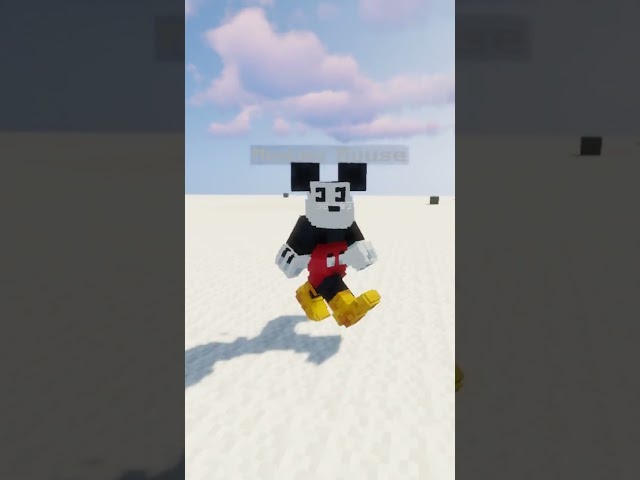 Mickey Mouse 3D Skin for the Figura Mod Minecraft Mod