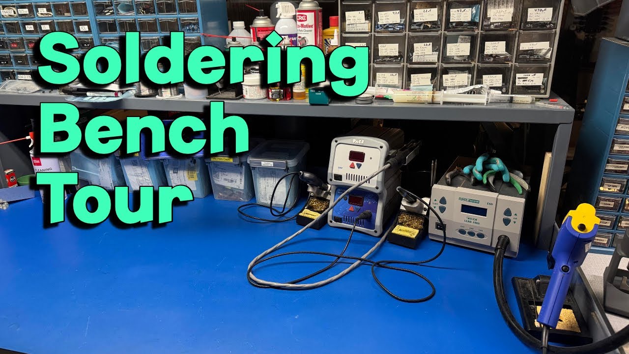 Soldering Workbench Tour - Vintage Audio & Electronics Repair - Solid State & Tube - Tools & more