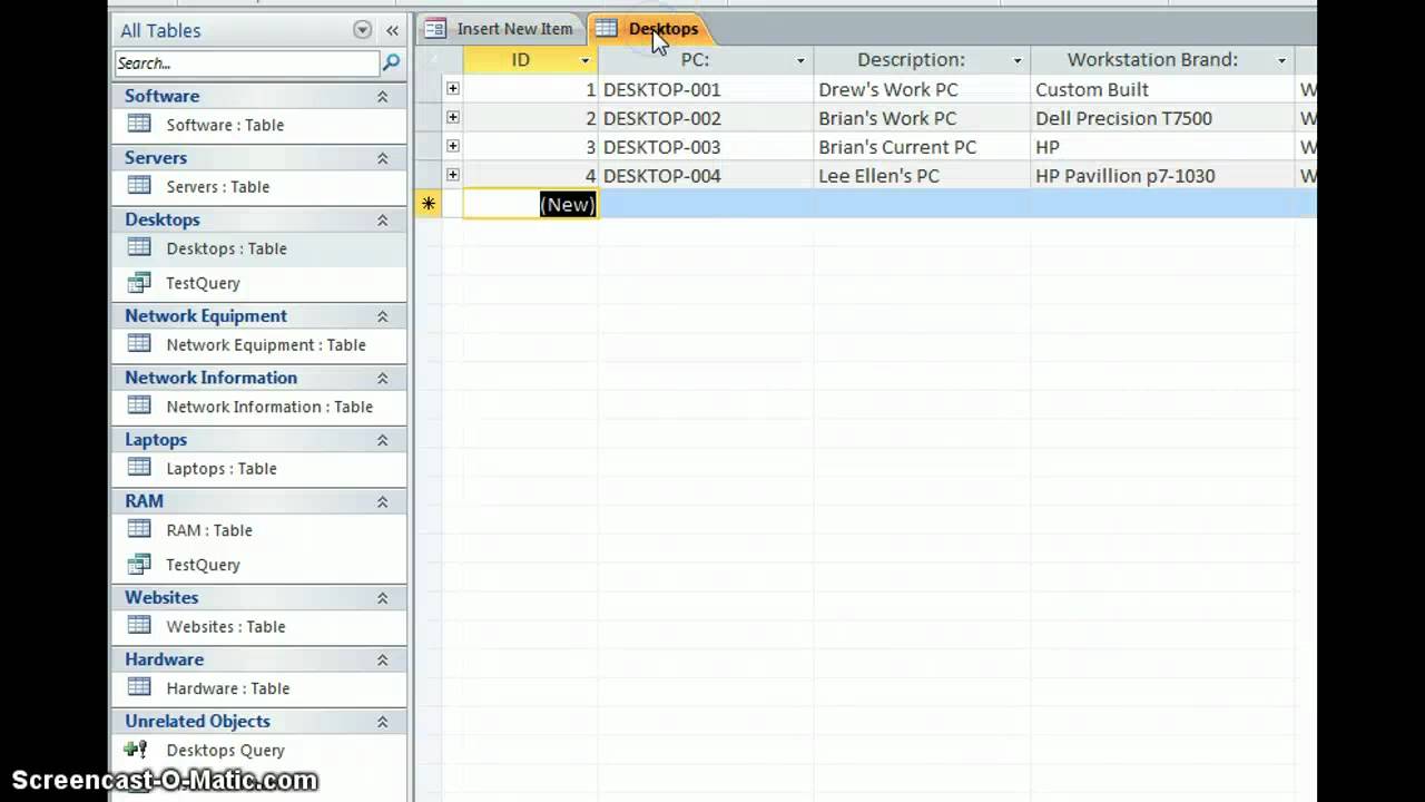 Access Refresh Table Automatically